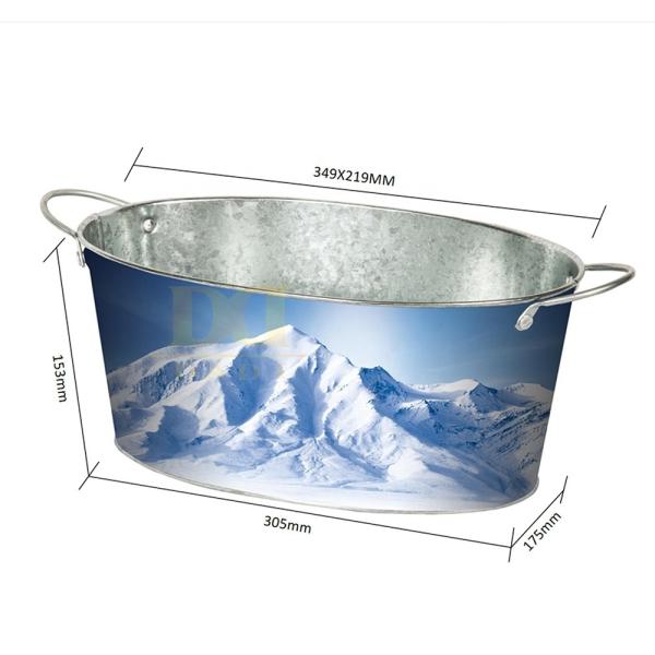 Quality DADI Large Capacity Beverage Cooler Tub Customized Beer Tub Cooler Tinplate for sale