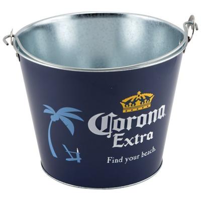 China DADI 5L Round Metal Tin Ice Bucket With Custom Logo for 6 Bottles Beer for sale