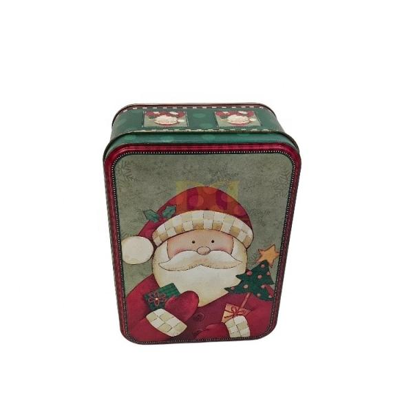 Quality DADI Reusable Xmas Biscuit Tin Box ISO9001 Snowflake Textured Cookie Storage for sale