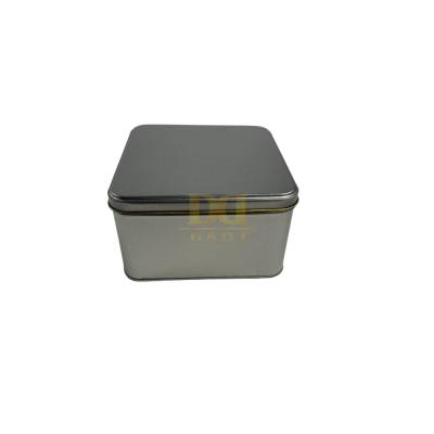 China DADI Double Lid Airtight Biscuit Containers Metallic Color Airtight Tea Tin Box for sale