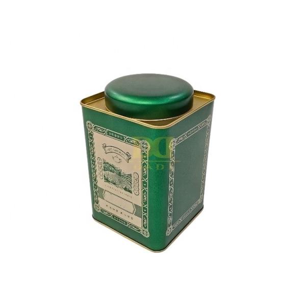 Quality DADI Square Tea Tin Box Airtight Biscuit Tin With Moisture Absorber for sale