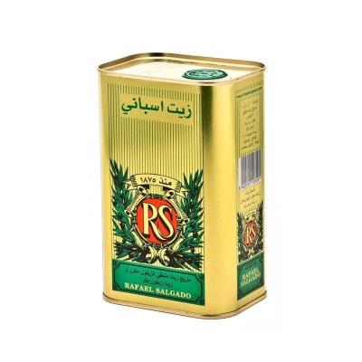 China DADI 3L Rectangular Food Oil Can Empty Tin Metal Tin Can with Spout Lid Durable Tinplate for sale