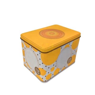 China DADI Rectangular Biscuit Tin Box Recyclable Ombre Printed Packaging Tin Containers for sale