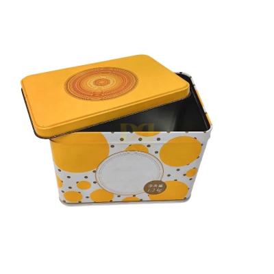 China DADI Rectangular Biscuit Tin Box Recyclable Ombre Printed Packaging Tin Containers for sale