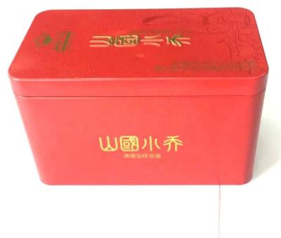 China DADI Gift Rectangular Tin Box Offset Lithography Biscuit Tin Box Support Customized Printing for sale