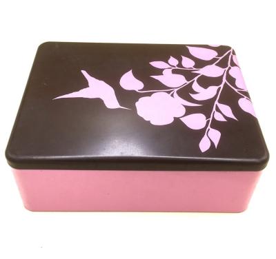 China DADI Gift Rectangular Tin Box Offset Lithography Biscuit Tin Box Support Customized Printing for sale