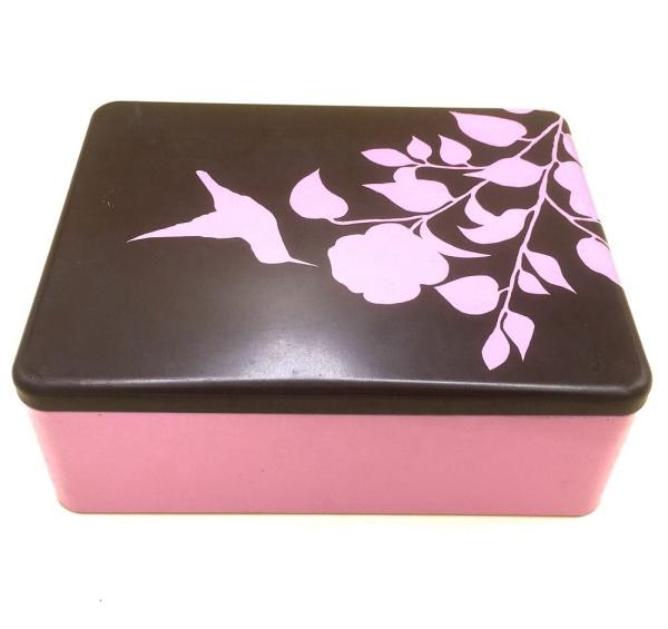 Quality DADI Gift Rectangular Tin Box Offset Lithography Biscuit Tin Box Support for sale