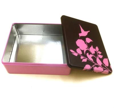 China DADI Gift Rectangular Tin Box Offset Lithography Biscuit Tin Box Support Customized Printing for sale