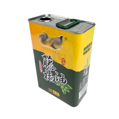 China DADI Food Grade Olive Oil Small Tin With CMYK or Offset Printing Food Oil Can for sale