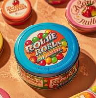 China DADI Custom Printed Fruit Candy Tin Round Small Metal Box for sale