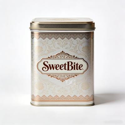 China Mini Tin Box Case Empty Rectangle Matte Silver Metal Tinplate Packaging Tin Can for Sweetbite Cake Chocolate Biscuit Candy Gift for sale