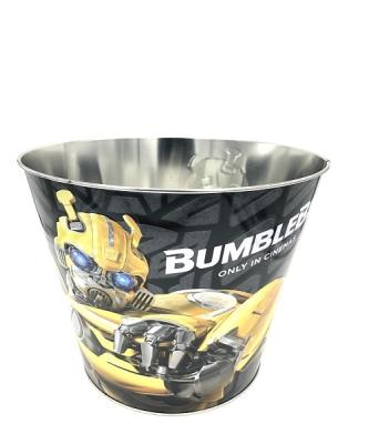 China Factory Best Sell OEM ODM Popcorn Tin Bucket With Embossed Logo Printing for sale