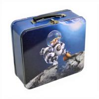 China Different style Handle Tin Box With for Secure Storage for sale