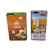 Quality DADI 1L Food Grade extra Virgin Olive Oil Tinplate Packaging Cooking Oil Can for sale