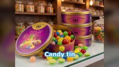 DADI Tropical Fruit Hard Candies - Premium Round Metal Tin Gift Box with Assorted Fruit Flavors