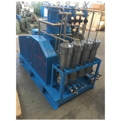 China Spanningsverhoger van de de Zuurstofcompressor van de olie de Vrije Hoge druk 200bar voor het Opnieuw vullen van Cilinders Te koop