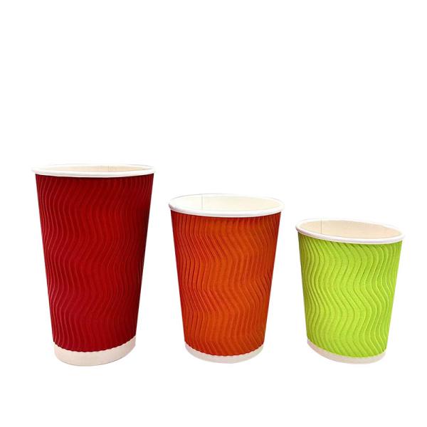 Quality Customized Design Printing Logo Paper Cups Disposable Printed Paper Double Wall for sale