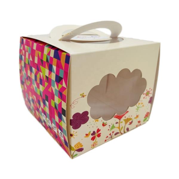 Quality Biodegradable Dessert Packing Carton Box Pastry Box Paper Cake Packaging With for sale