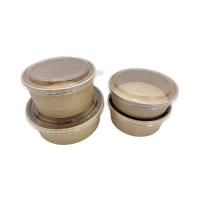 Quality High Quality Kraft Paper Food Container Salad Food Bowl Take Away Food Storage for sale