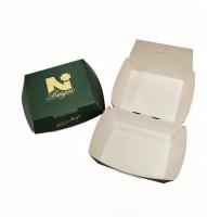 Quality Custom Corrugated Board Burger Box Take Out Food Boxes and Fries Burger for sale