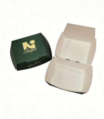 China Customized Biodegradable Food Packaging Burger and Fries Box Chicken Wing Packaging Box with Logo for sale