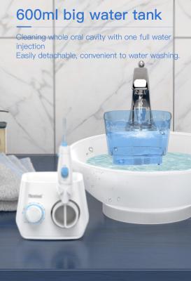 China OEM/ODM 600ml Countertop de Mondelinge Tanden die van Irrigator het Schoonmaken witten Te koop