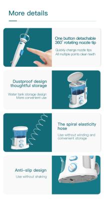 Cina Modo di lavoro elettrico di Jet Dental Floss 10+ dell'acqua di Oralginal 600ml in vendita