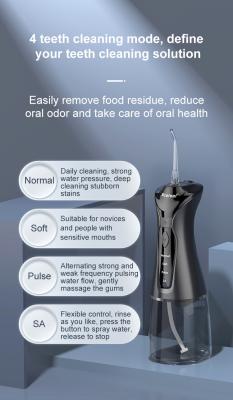 Cina pulitore portatile del dente di Flosser dell'acqua senza cordone di Nicefeel della batteria 1400mAh in vendita