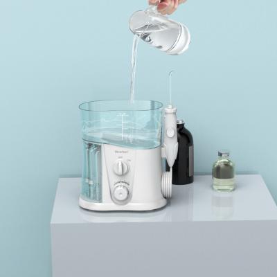 China Weißes Behälter-Wasser Flosser mit Nahrungsmittelgrad ABS versieht für Zahnpflege mit einer Düse zu verkaufen