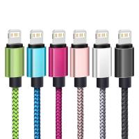 China Nylon Braided USB C to Lightning Cable 1m 2m 3m Fast Charging 2.4A Data Sync for sale