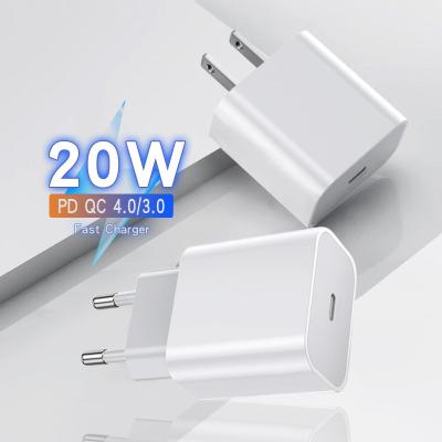 Cina Adattatore veloce bianco del caricatore di viaggio del caricatore del palladio 20W Apple dell'iPhone 12 13 in vendita