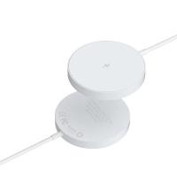 China Qi Enabled 15W Magnetic Wireless Charger Pad with Type C Cable Fast Charging for sale