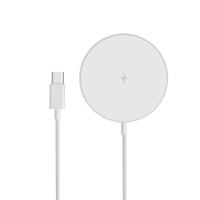 China Qi Enabled 15W Magnetic Wireless Charger Pad with Type C Cable Fast Charging for sale