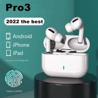 China TWS Bluetooth 5.0 Earphone Pro3 In Ear Touch Control Stereo Earbuds 3.9g for sale