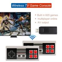 China Wireless Gaming Controller Retro Console 8 Bit 620 Games Dual Controller 2.4G for sale
