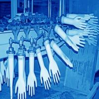 China Fully Automatic Latex Gloves Production Line 380V CE for sale