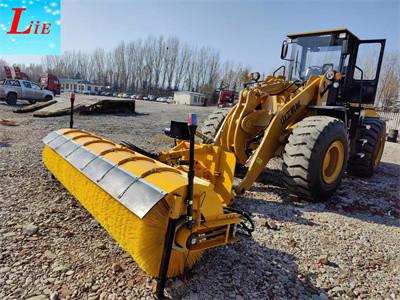 China China wheel loader snow Sweeper & wheel loader road Cleaner machine for sale