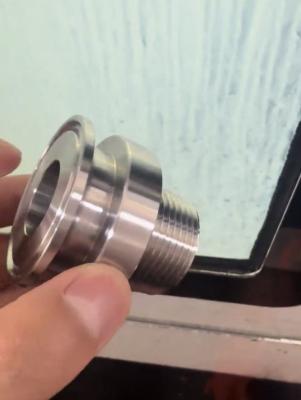 China CNC Turning Expert - Stainless Steel KF Vacuum Flange to External Thread Adapter for High Vacuum Sealing Applications for sale
