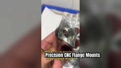 CNC Turn-Mill Aluminum Flange Mount with Square Base