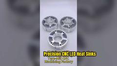Aluminum LED Heat Sink Housing | Turn-Mill CNC Machining Factory