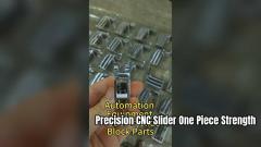 CNC Precision Automation Slider - One-Piece Billet with Special Slots and Rib Structure