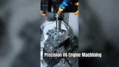 Precision V6 Engine Cylinder Block Machining Process