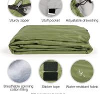 China Rectangular Adults Ultra Lightweight Summer Sleeping Bag  With Compression Sack for sale