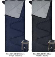 China Rectangular Ultra Light Weight Sleeping Bag For Spring With Compression Sack for sale