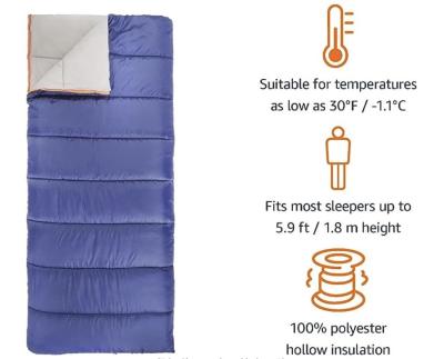 Cina Sacchetto a zaino Borsa da letto da 3 stagioni per adulti, 30 gradi Fahrenheit in vendita