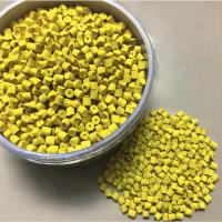 China EVA Yellow Color Masterbatch Pellets - 12% Pigment Content, 200°C Heat Resistance for Footwear and Packaging Applications for sale