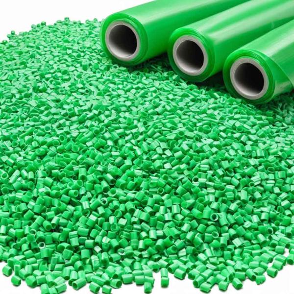 EVA Green Color Antibacterial Masterbatch Plastic Filler For PP PET Food Packaging Film Blowing