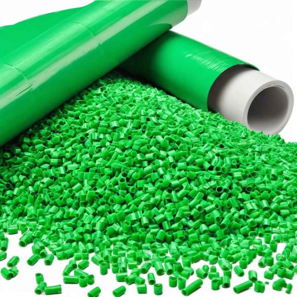 EVA Green Color Antibacterial Masterbatch Plastic Filler For PP PET Food Packaging Film Blowing
