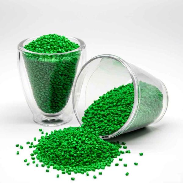 EVA Green Color Antibacterial Masterbatch Plastic Filler For PP PET Food Packaging Film Blowing