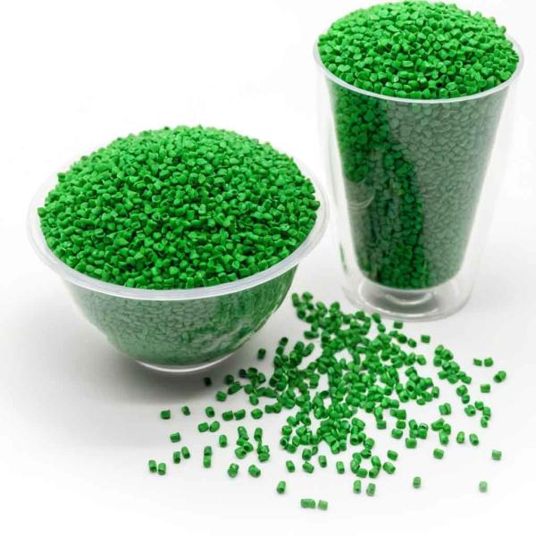 EVA Green Color Antibacterial Masterbatch Plastic Filler For PP PET Food Packaging Film Blowing